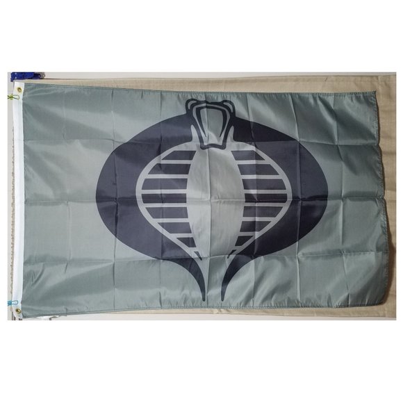 Wall Decor | Gi Joe Cobra 3x5 Horizontal Flag Banner Green With Black ...